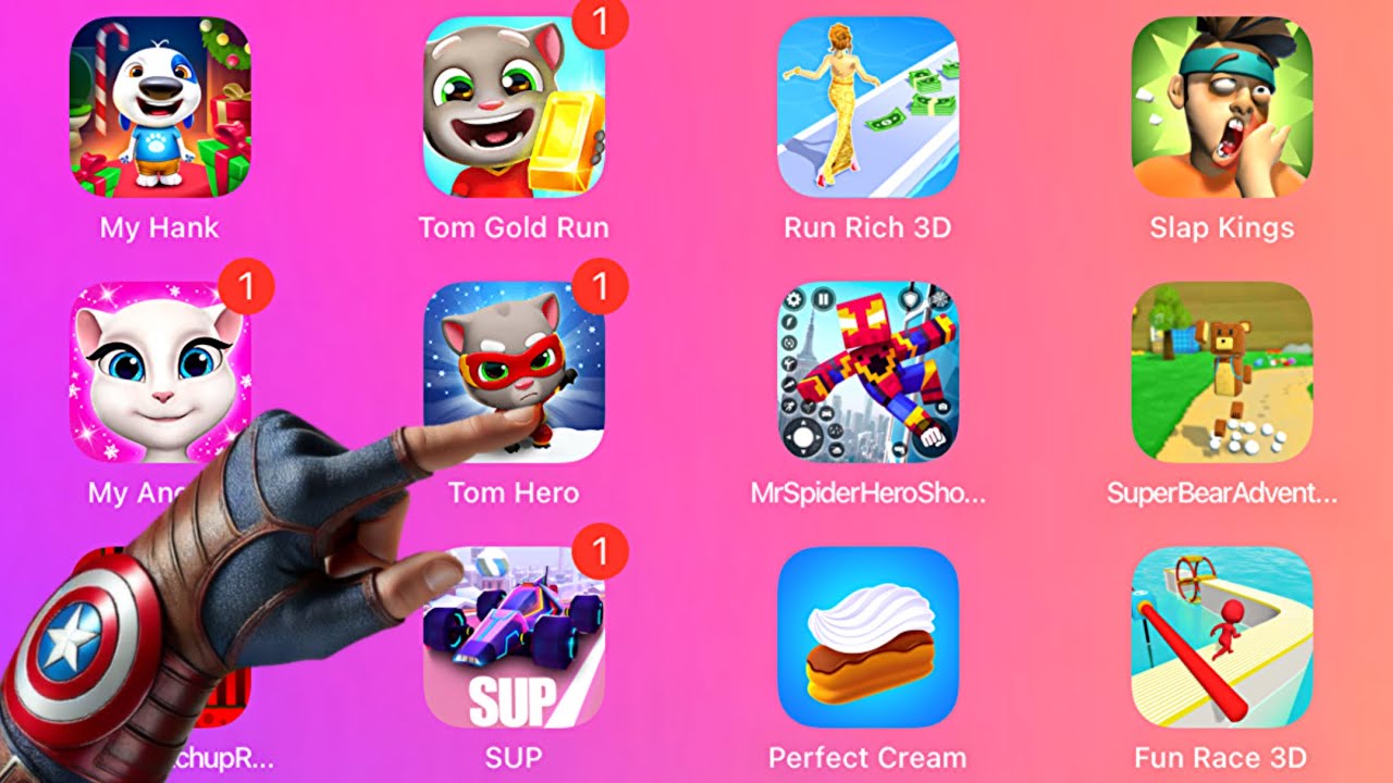 TOM HERO DASH TALKING TOM! American Education Games, Android IOS ...