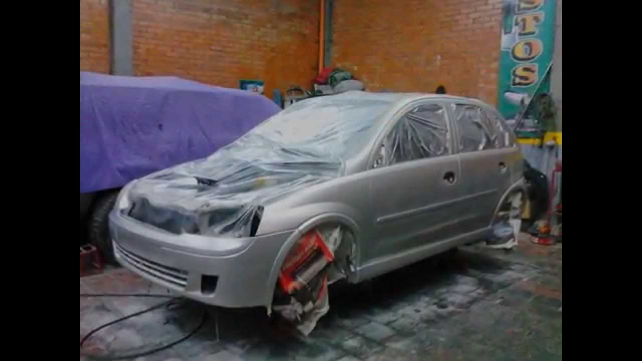 corsa evolution 1.4 2004 pintura - YouTube