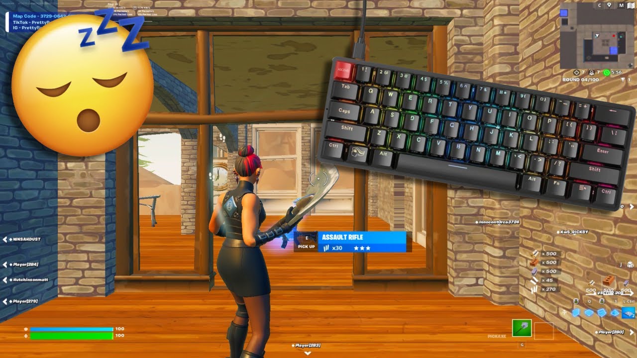 GMMK Keyboard Sounds ASMR 😍 4K 60FPS 🤤 Titled Towers Zone Wars - YouTube