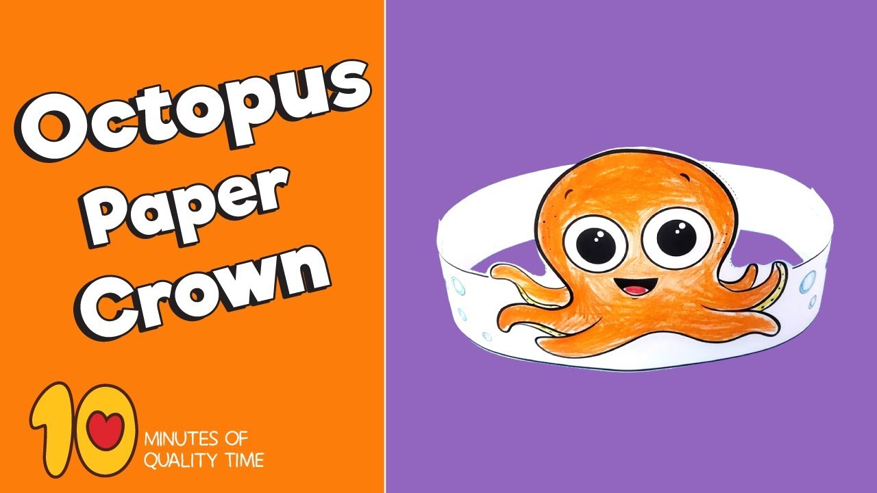 Octopus Paper Crown - YouTube