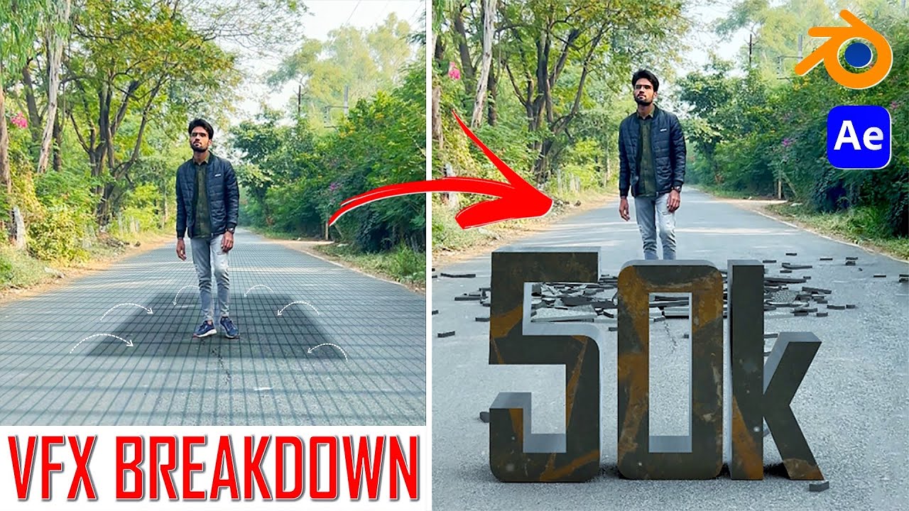 Easy Ground Distruction Tutorial | Blender | After Effects | - YouTube