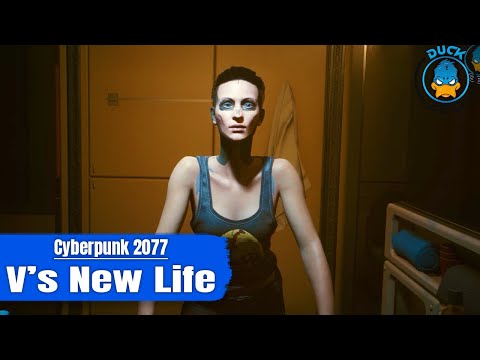 🟡 V's new life scene - Trans gameplay - Cyberpunk 2077 - PC Ultra Max Quality Settings