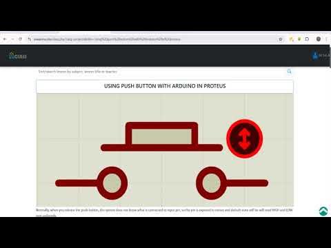 how to use push button in proteus | push button in proteus tutorial - YouTube