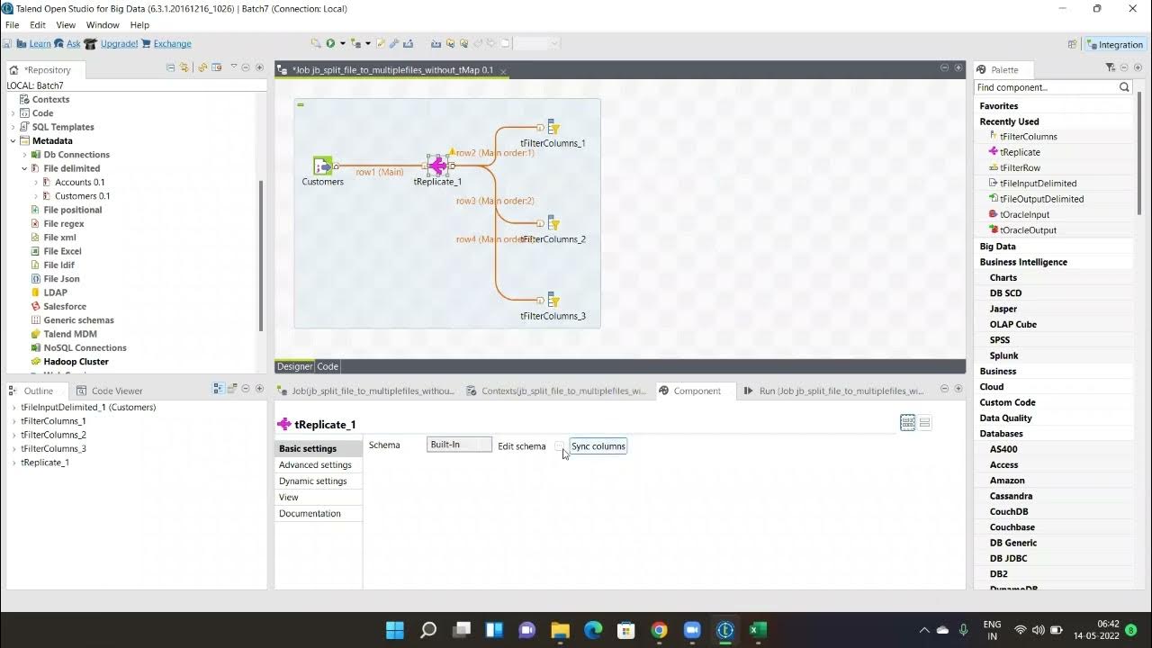 S2 Generating multiple files from single files using Talend . - YouTube