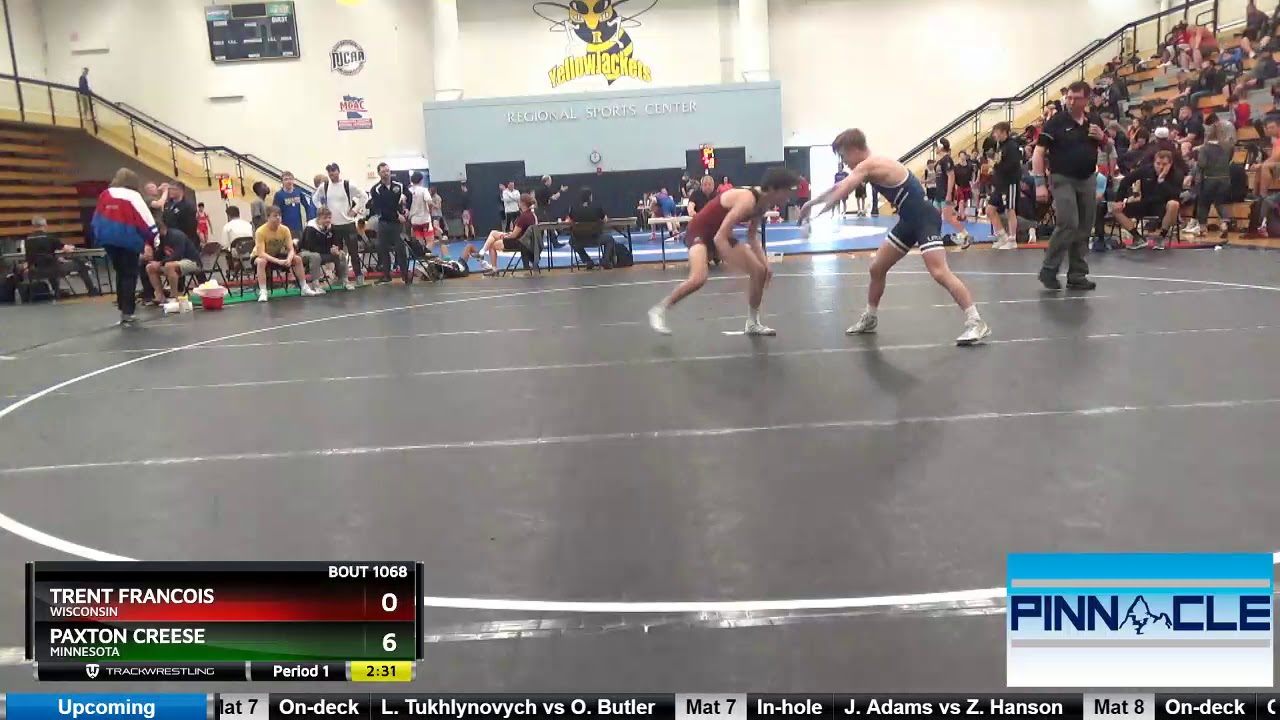 Junior Men 120 Trent Francois Wisconsin Vs Paxton Creese Minnesota ...