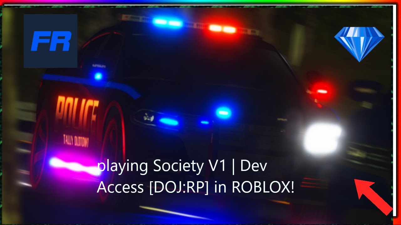 playing Society V1 | Dev Access [DOJ:RP] in ROBLOX! - YouTube