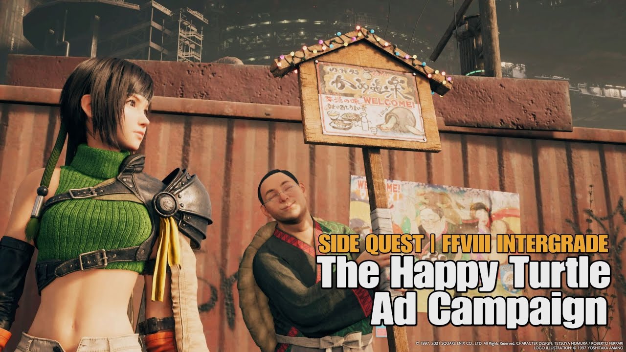 The Happy Turtle Ad Campaign (Side Quest) | Final Fantasy VII Remake ...