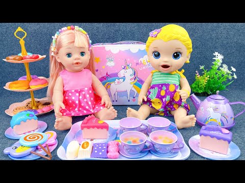25 Minutes Satisfying With Unboxing Lily's Pink Cake Selling Toy Set | ASMR
