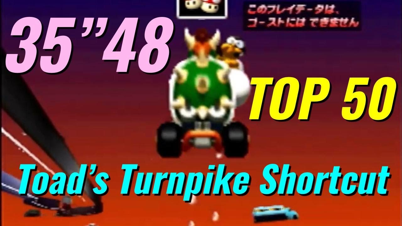 [MK64] Toad's Turnpike (Shortcut) - 35.48 - Viviana - YouTube