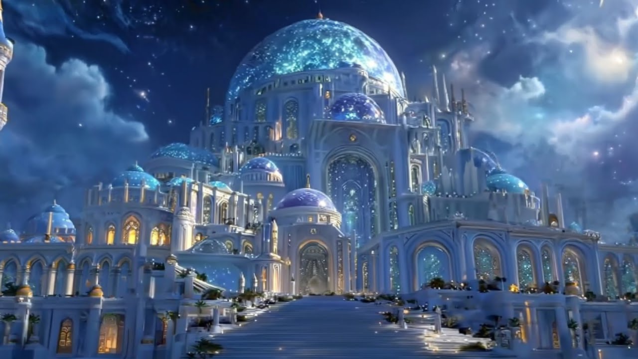 Celestial Dreamscapes: 4K Cosmic Journey Through Crystal Palaces ...