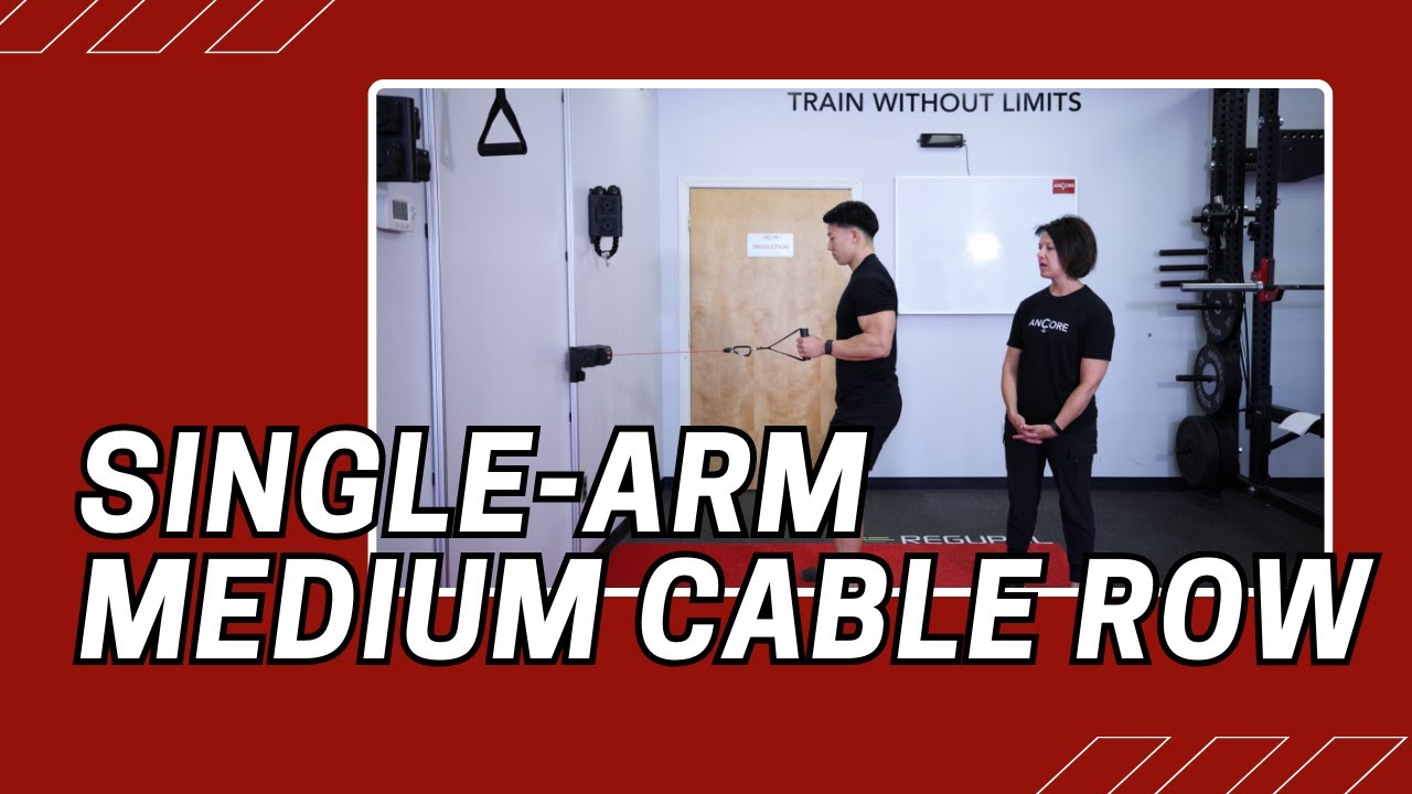 Single-Arm Medium Cable Row | Cable Machine Exercise - YouTube