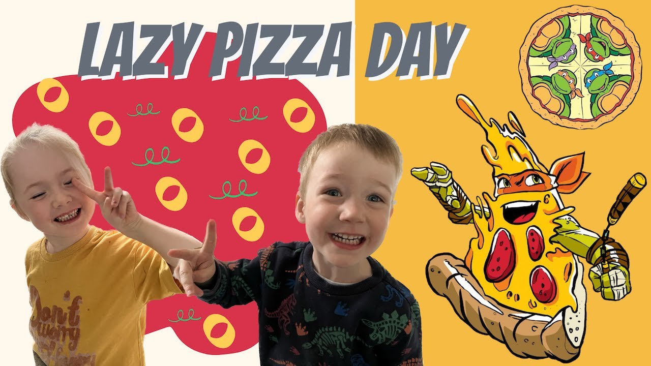 How to make Lazy pizza | Special guests Ninja Turtles - YouTube