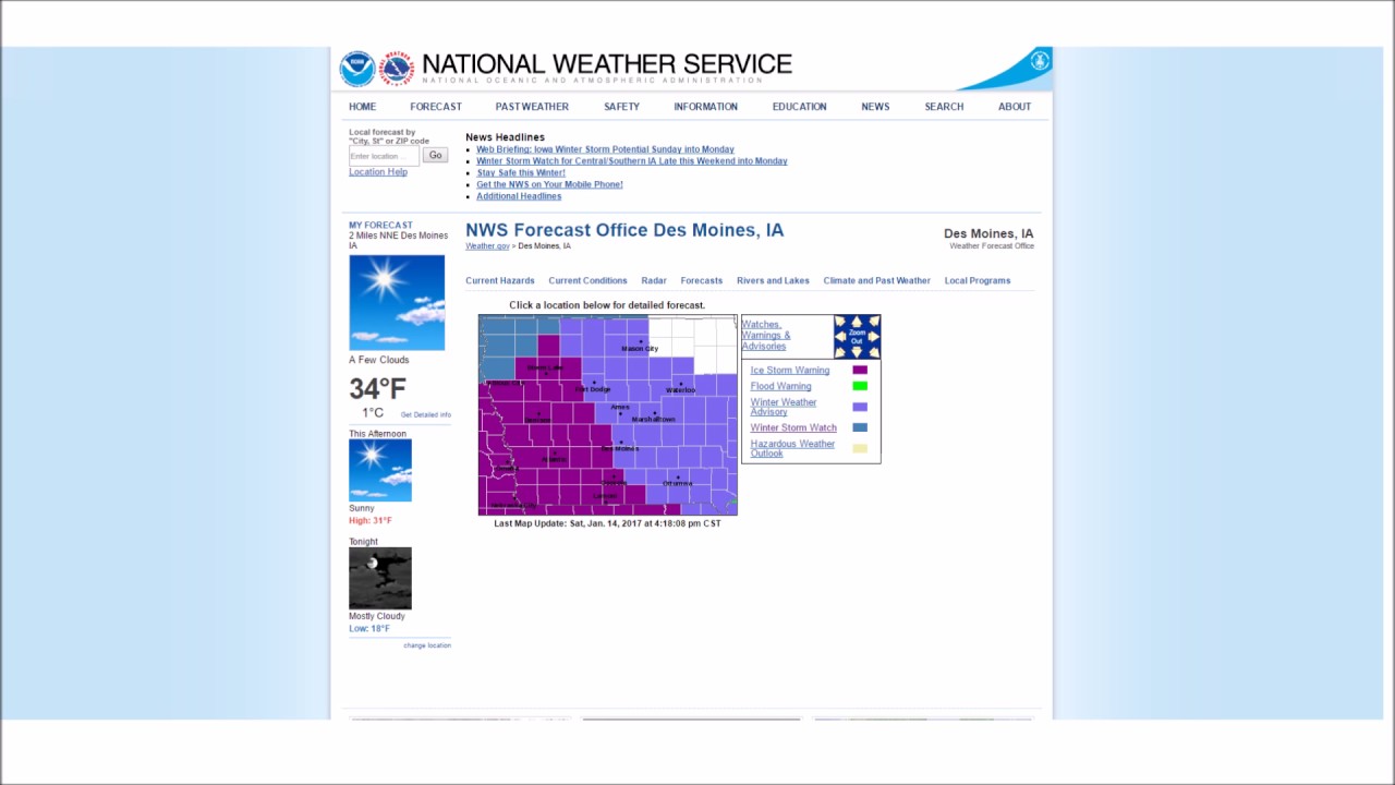 {TRIPLE HEADER} EAS #1575-1577 - ICE STORM WARNINGS 1-14-2017 - YouTube