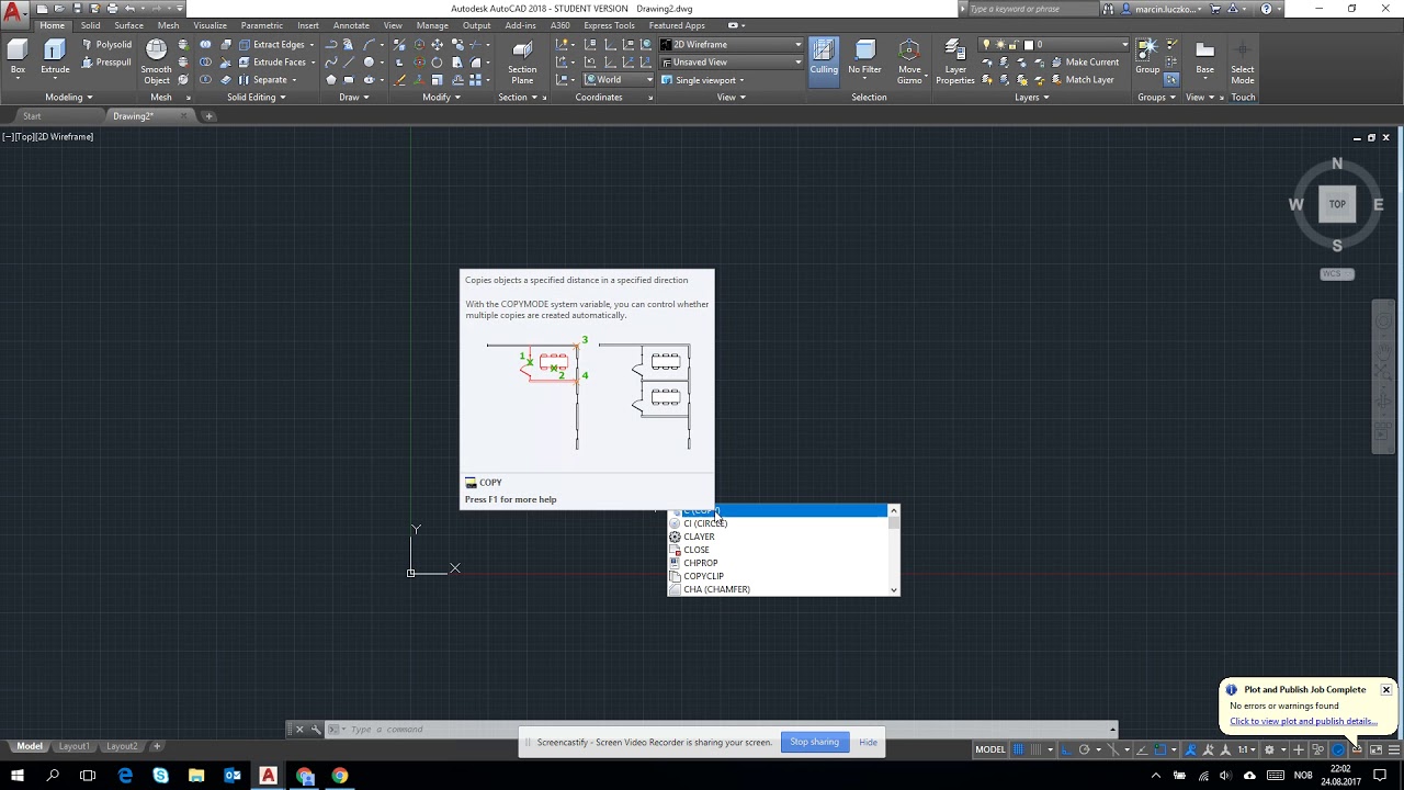 TKT4198 Week#1 AutoCAD Part 1/10 - YouTube