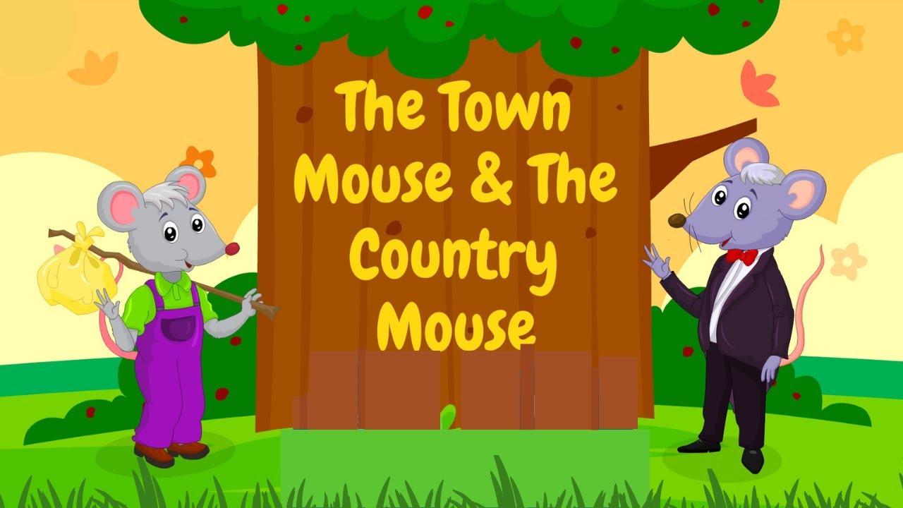 Town Mouse and Country Mouse Story with Moral | Bedtime Stories in ...