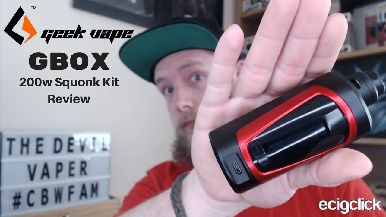 GeekVape GBOX Squonk Kit Review + RADAR RDA Build Tutorial! - YouTube