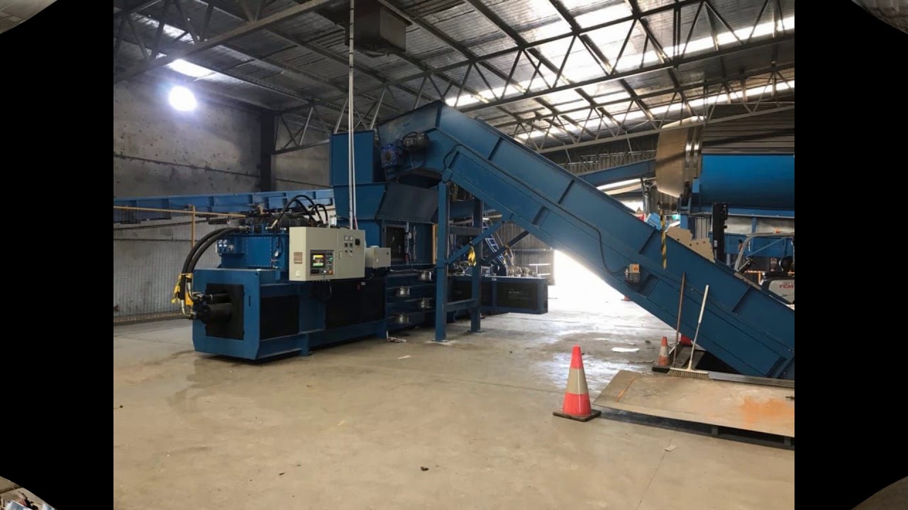 Recent Horizontal Baler install in Victoria - YouTube