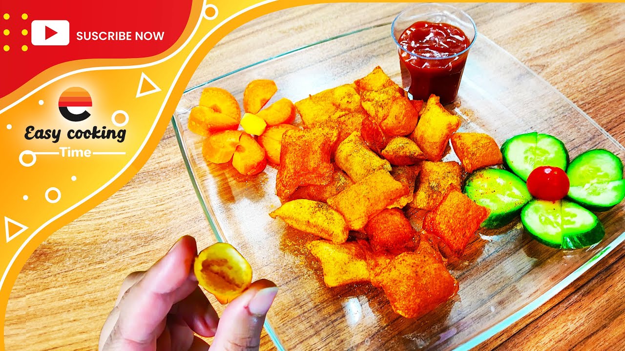 Balloon potato chips: Make it easily at home | @EasyCookingTime - YouTube