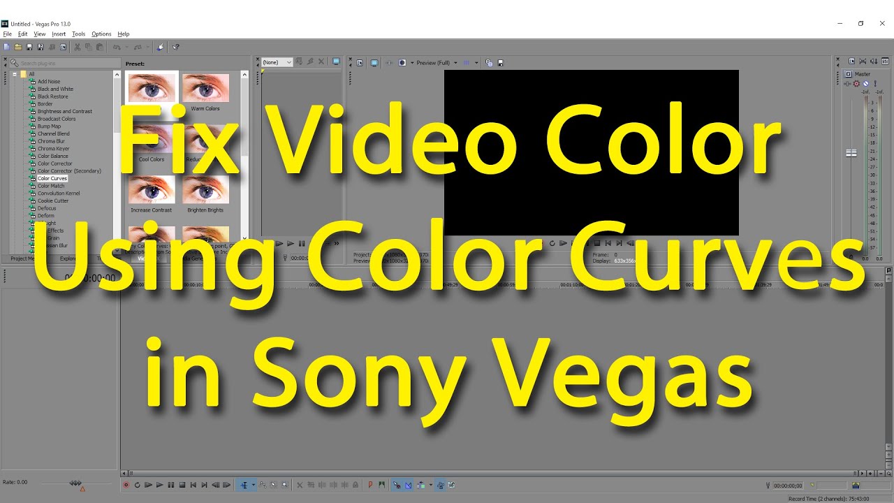 Fix Video Color Using Color Curves (Sony Vegas) - YouTube