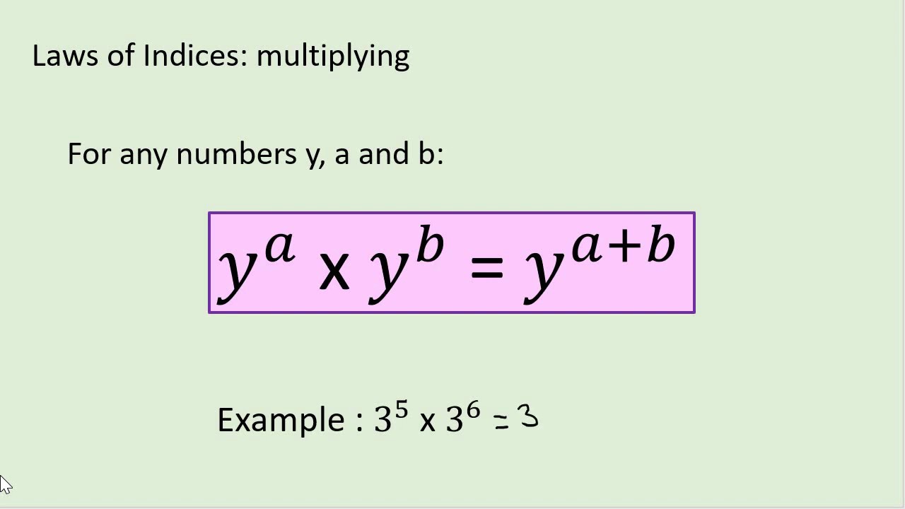 Indices Laws 1 Foundation GCSE Maths YouTube indices-laws-1-foundation-gcse-maths-youtube
