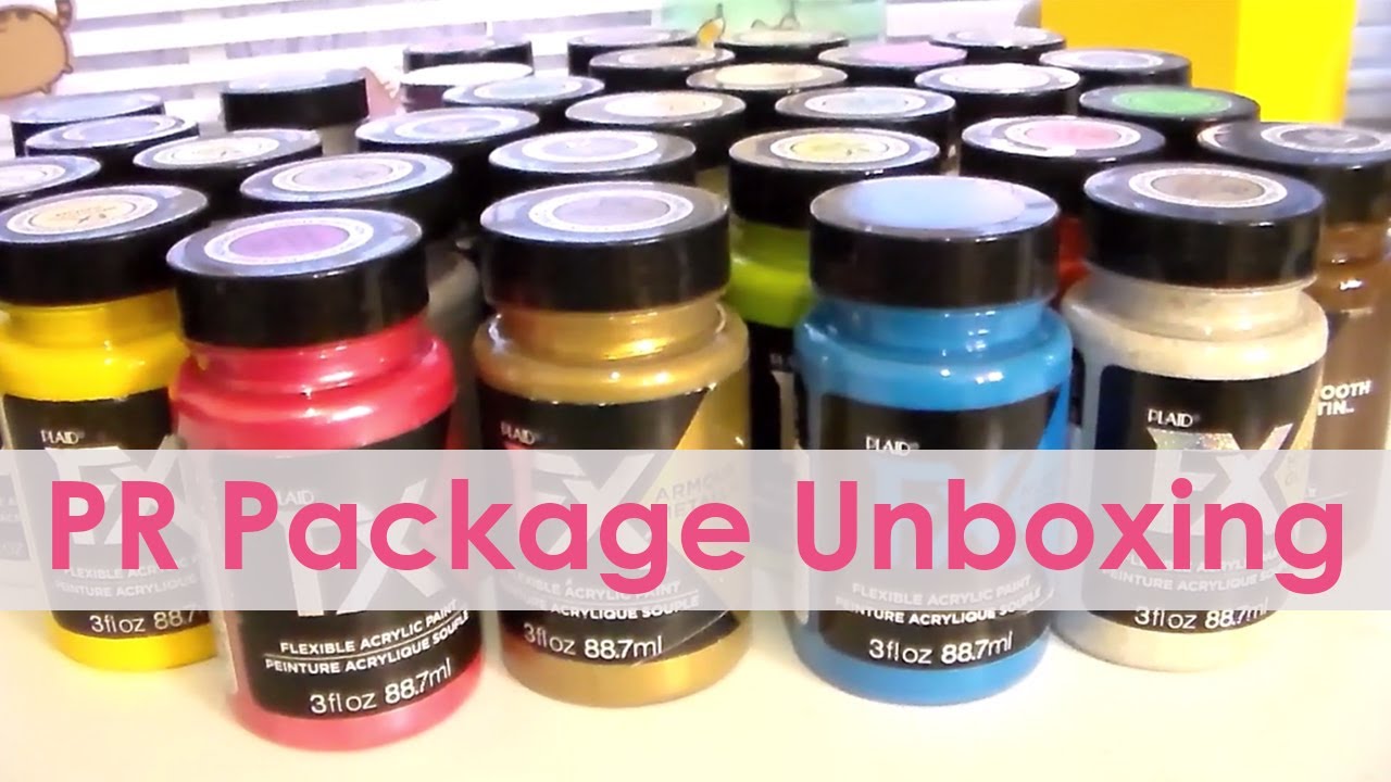Opening a PR Package from Plaid Crafts! - YouTube