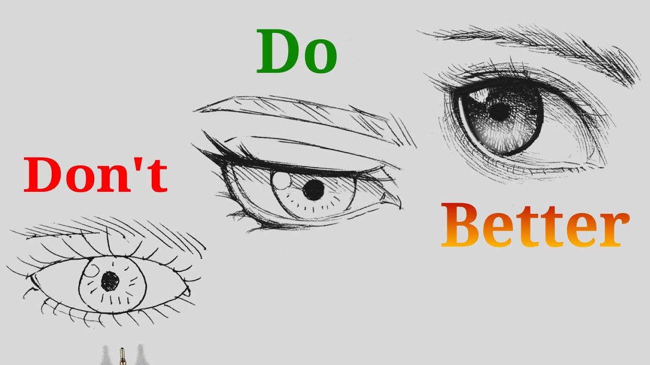Best Tips for Drawing Good Eyes - YouTube
