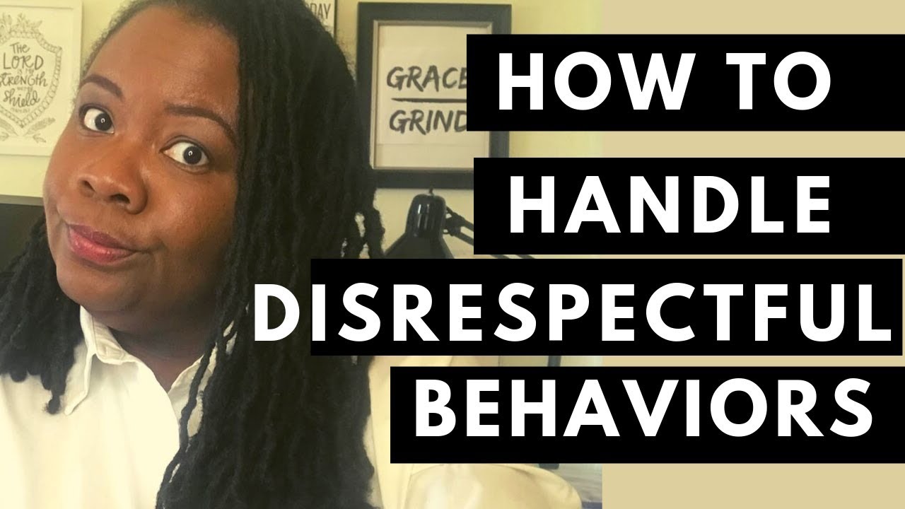 How To Manage Disrespect in your Classroom - YouTube