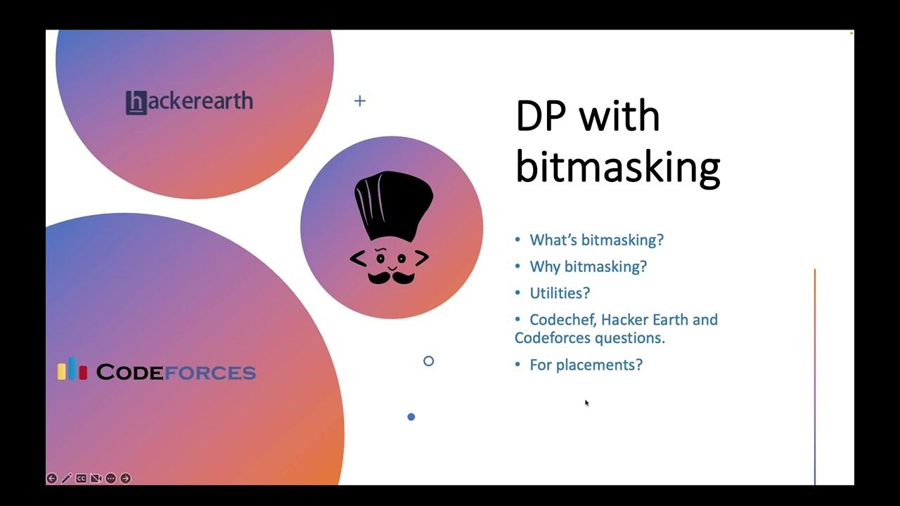 Dp with Bitmasking | discord session | Codechef and hackerearth questions - YouTube