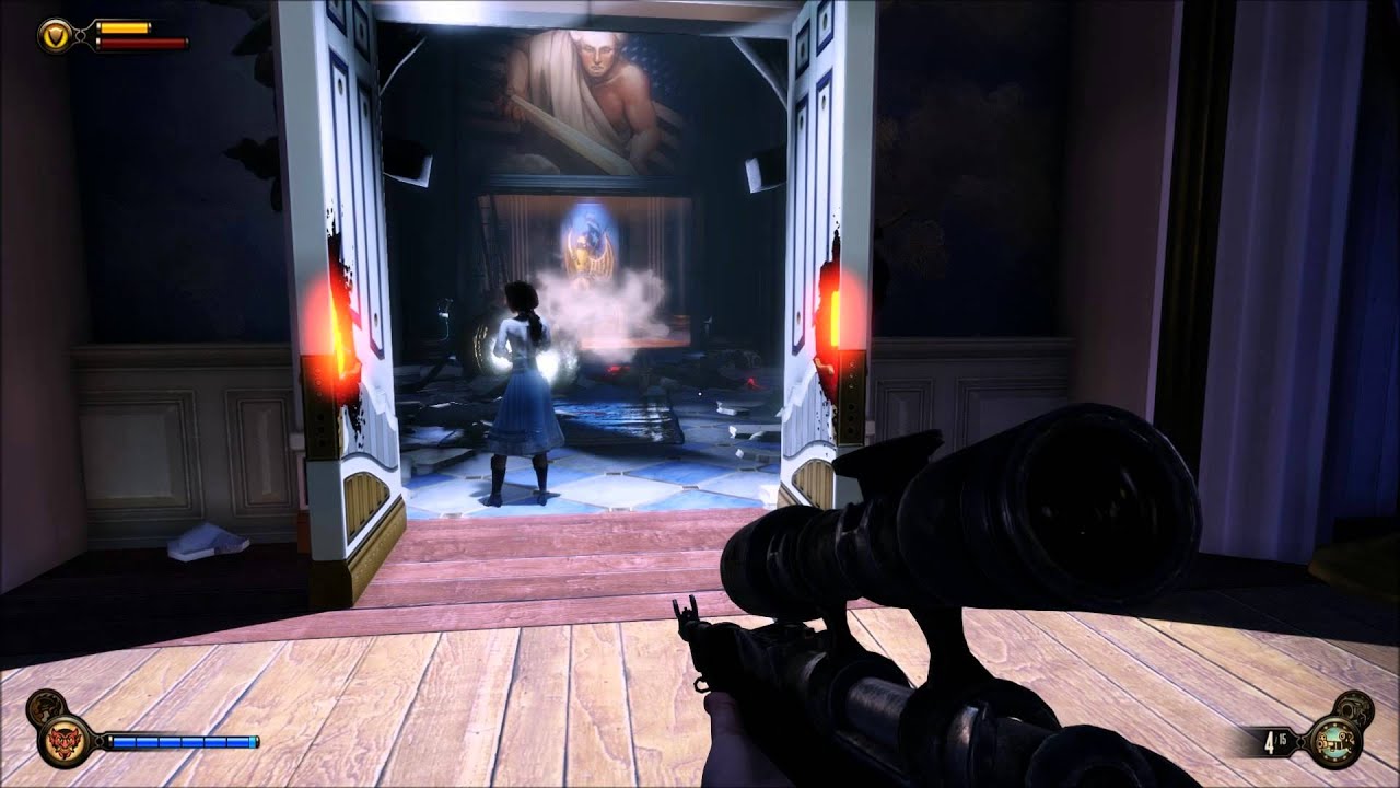 Bioshock Infinite Floaty Door Traps - YouTube