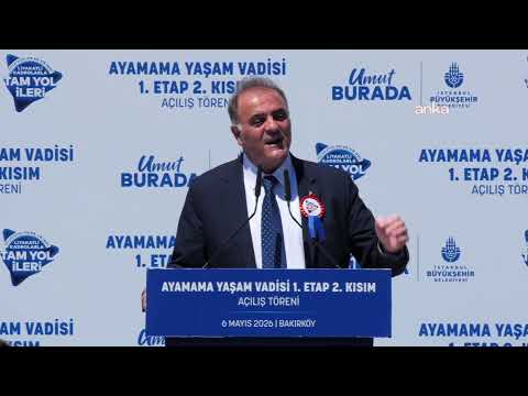 İBB Başkan Vekili Nuri Aslan, Ayamama Yaşam Vadisi 1. Etap 2. Kısım açılışında konuşuyor #Canlı