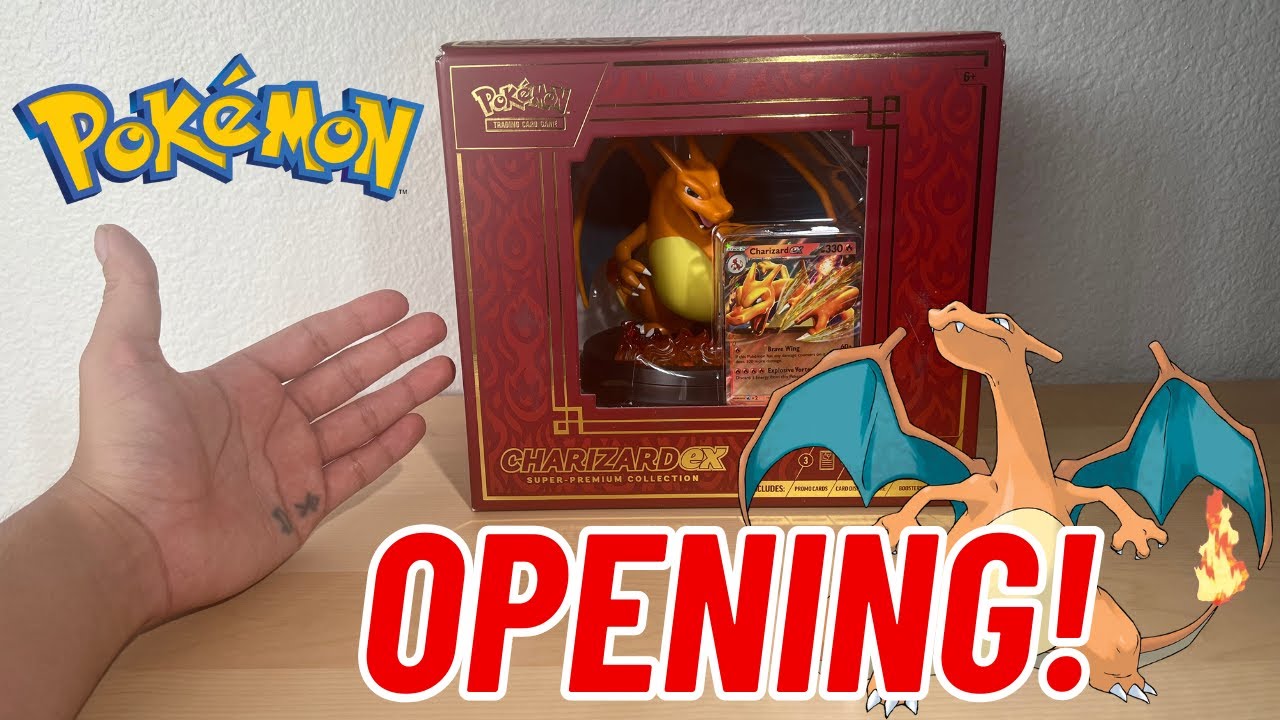 UNBOXING and OPENING Pokémon Charizard ex Super Premium Collection Set ...