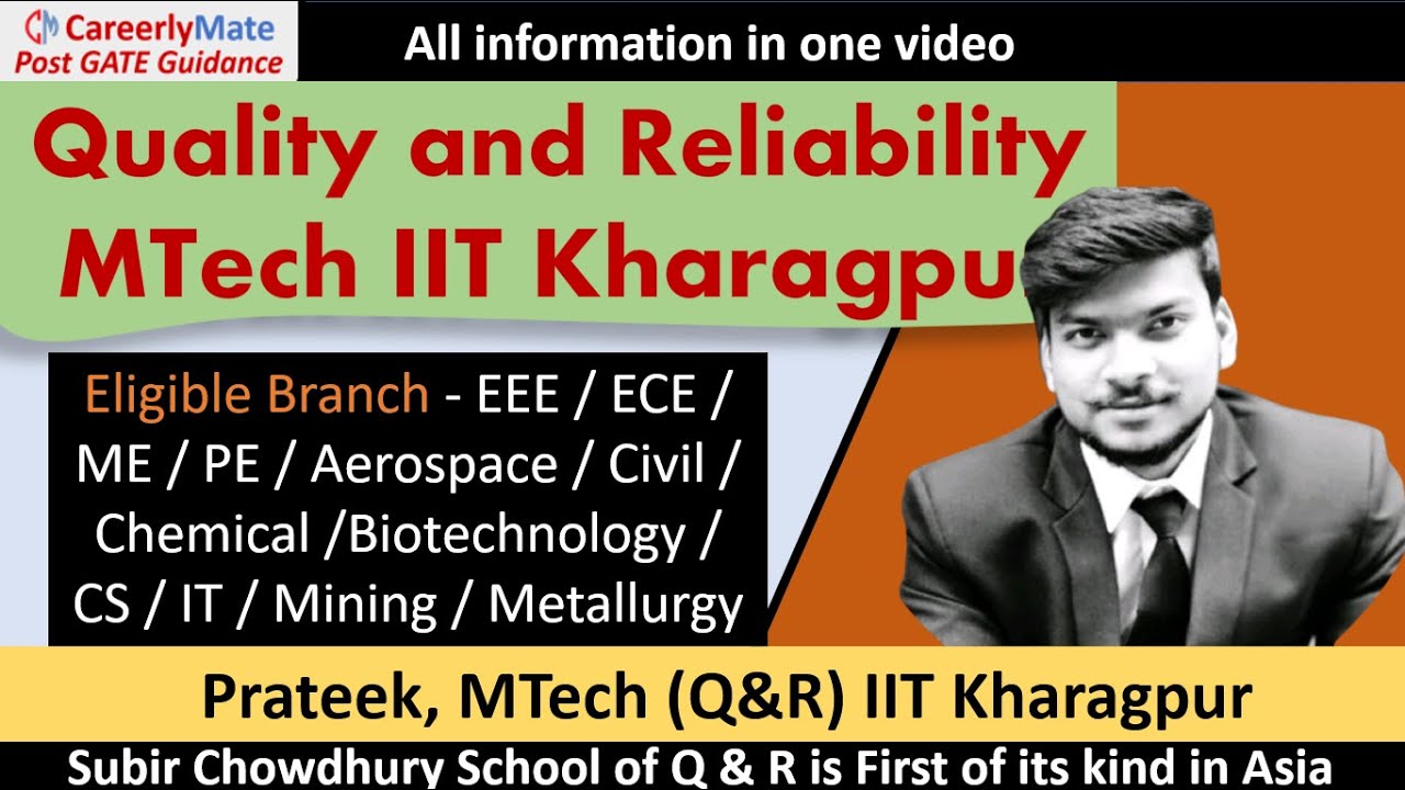 IIT Kharagpur Quality and Reliability Engineering - YouTube