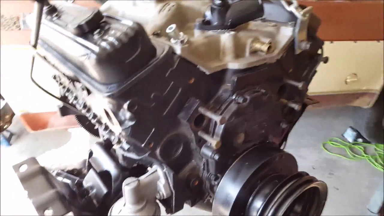 Motor Swap - Vortec 350 into a 1977 Square Body GMC - YouTube