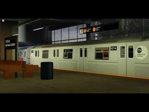 ROBLOX Railfanning at PTA Subway Fifth Av Lines S37E21: R40 Slant (D) Train at 78 St - YouTube