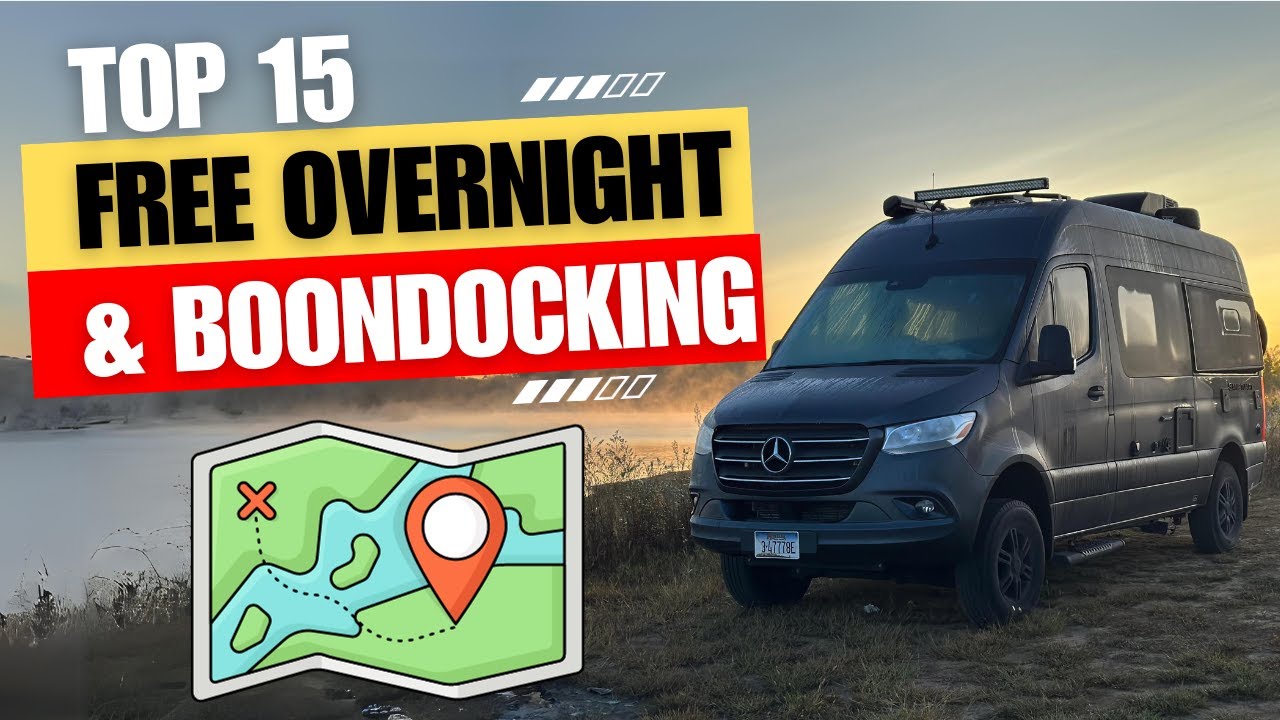 Van Life - Top 15 FREE Spots for Overnight Parking & Boondocking - YouTube