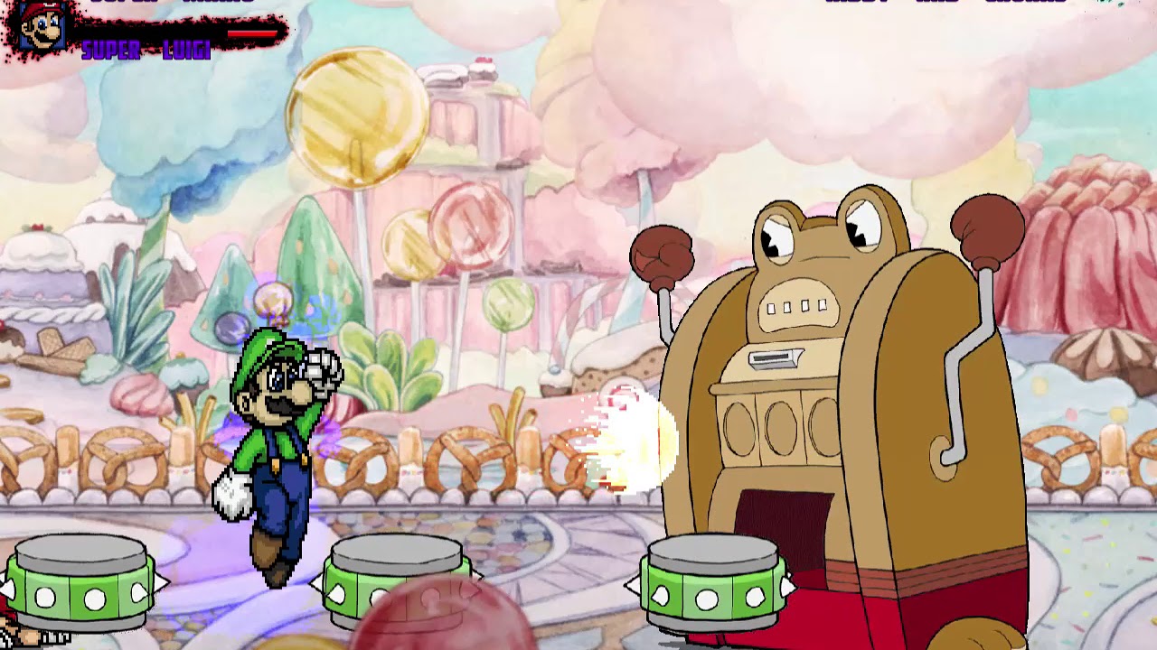 Mugen Request Mario and Luigi vs Ribby and Croaks - YouTube