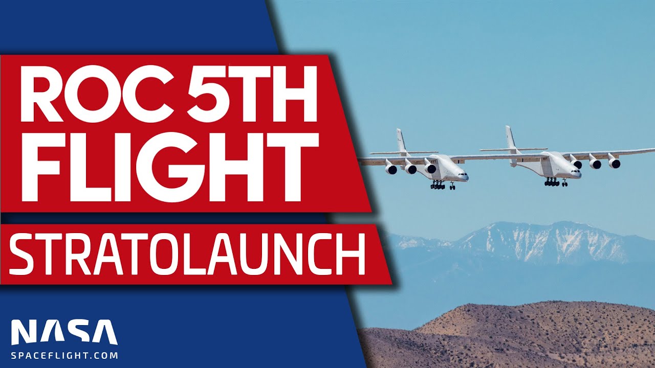 Stratolaunch ROC Test Flight 5 | World's Largest Aircraft By Wingspan ...