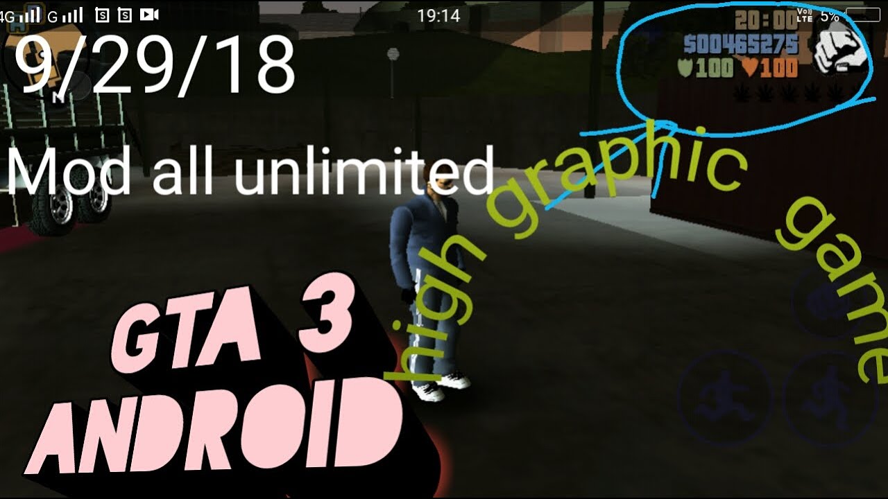 Gta 3 ultra compress only 149 mb on Android with high graphics - YouTube