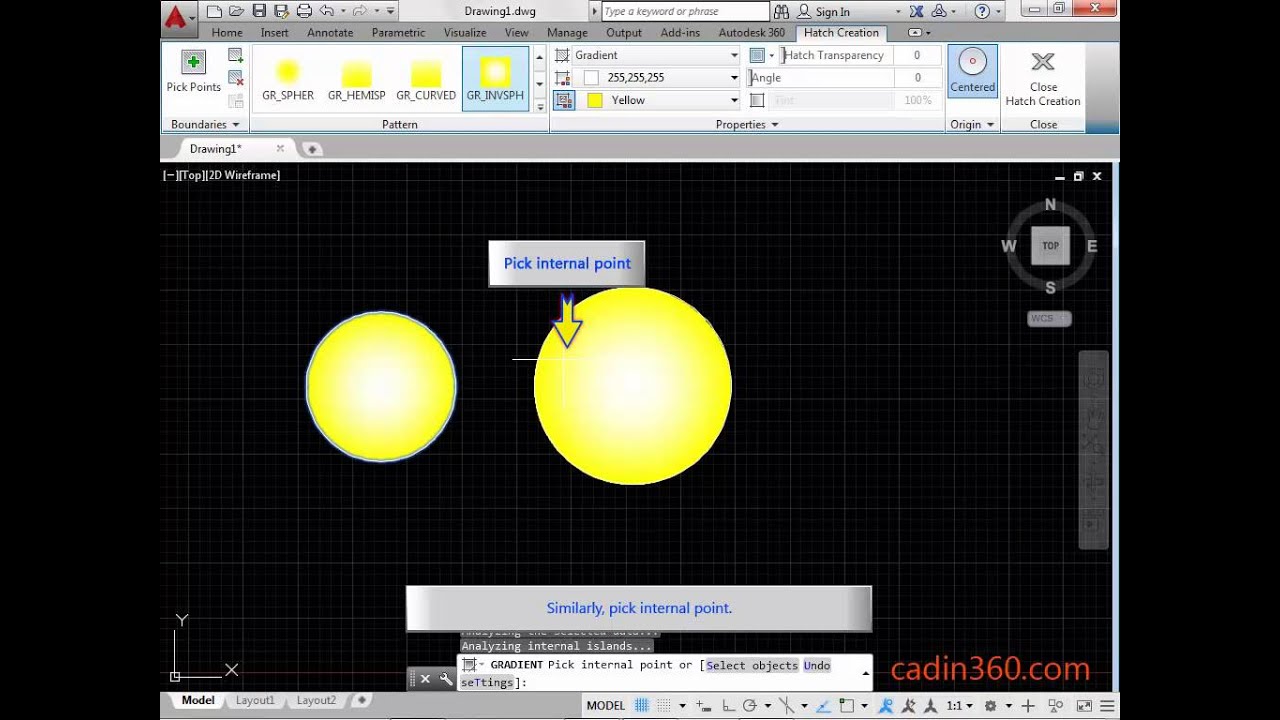 How To Use Gradient Command In AutoCAD YouTube How To Use Gradient Command In AutoCAD YouTube