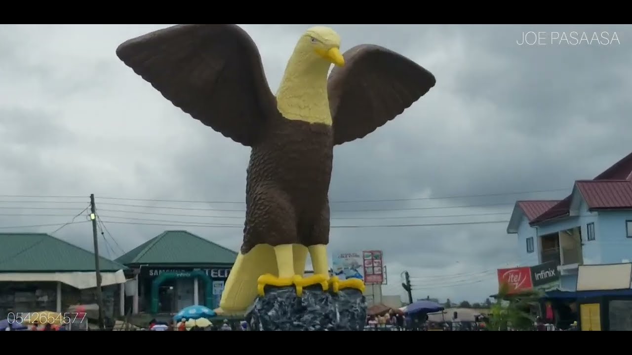 The newly refurbished Mankessim historic roundabout attracting tourist ...