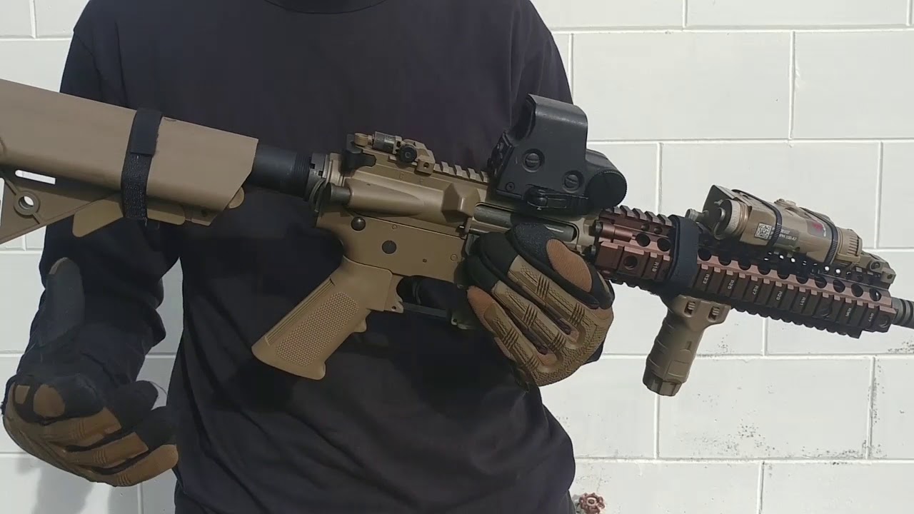 Bolt Airsoft B4 MK18 Mod 1 Review | Yoshi's Fighting Recoil Gun - YouTube