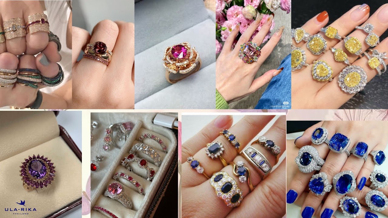Fancy diamond rings design - YouTube