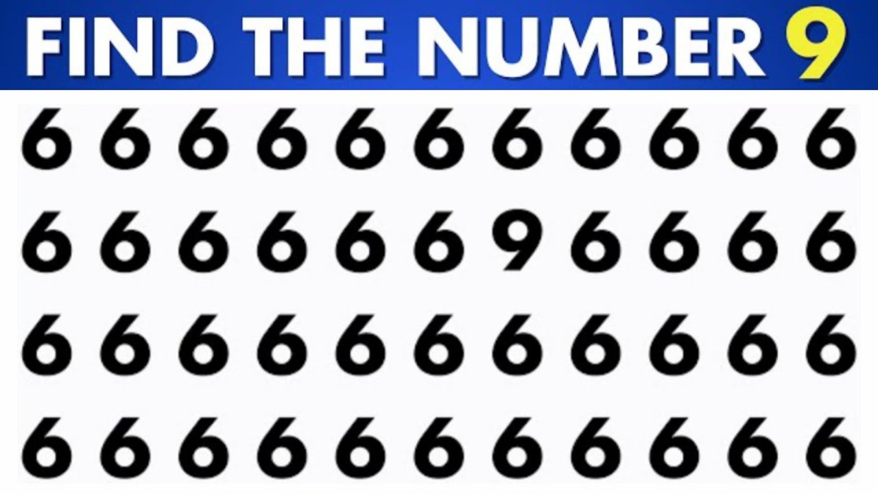 Test Your Vision! Can YOU Find the Odd Numbers in this Puzzle Quiz ...