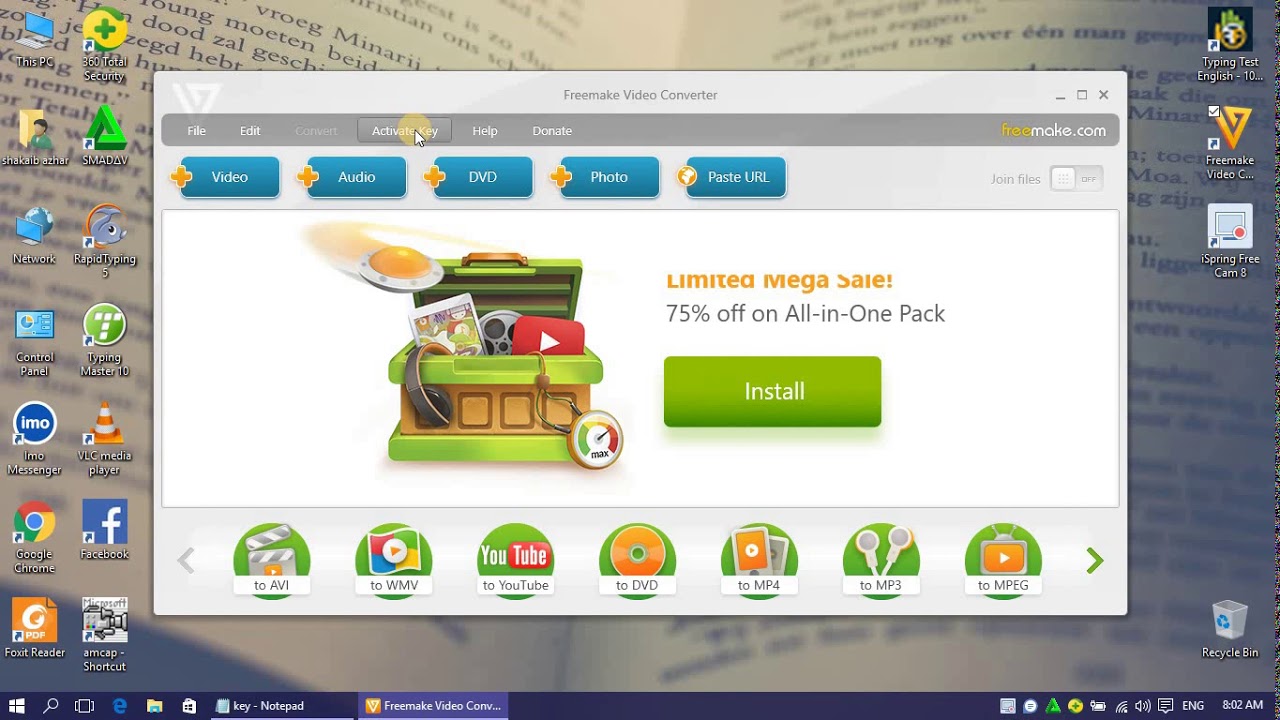 how to activate freemake video converter - YouTube
