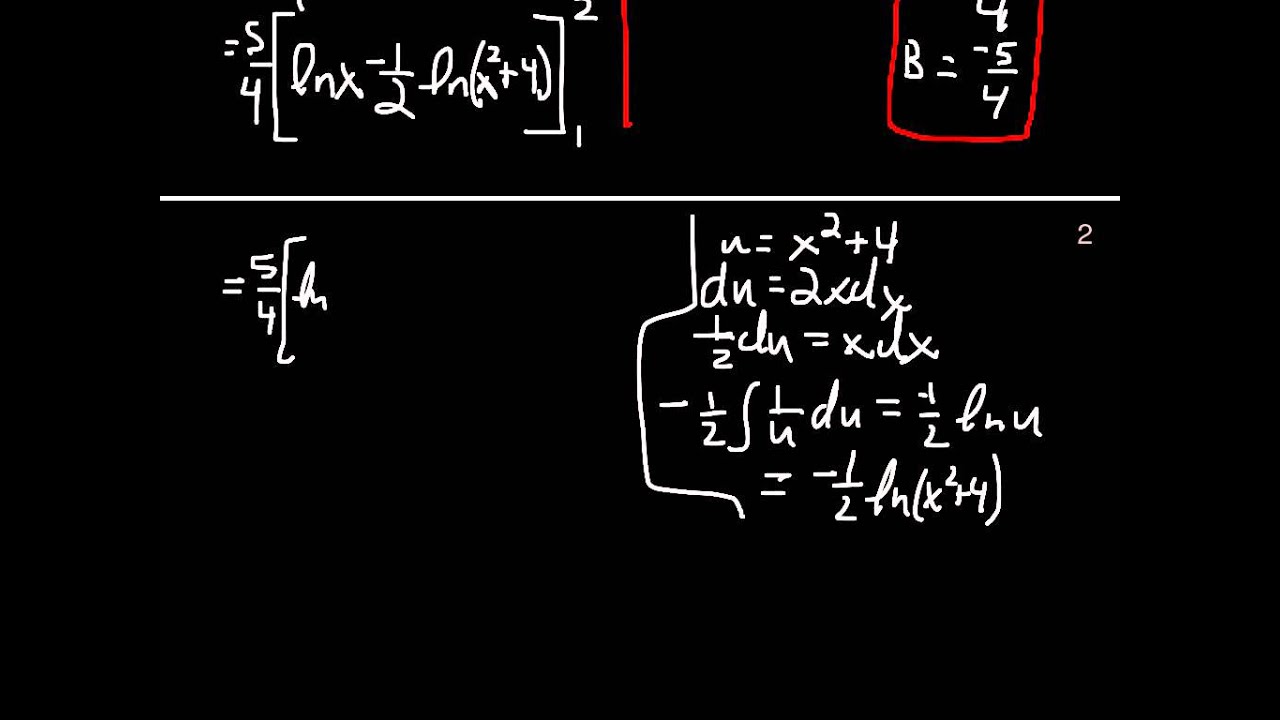 UPenn Math 104 Finding Area under curve using Partial Fraction ...