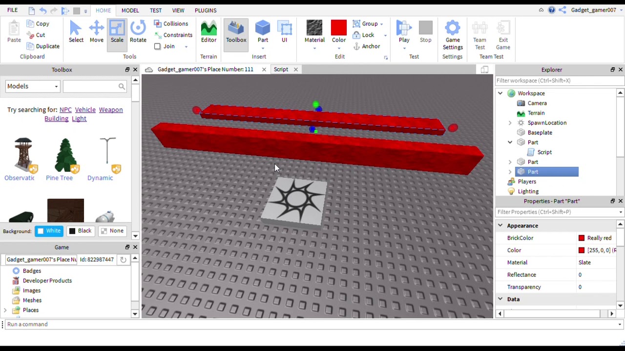 (ROBLOX) HOW TO MAKE A LAVA SCRIPT PIECE - YouTube