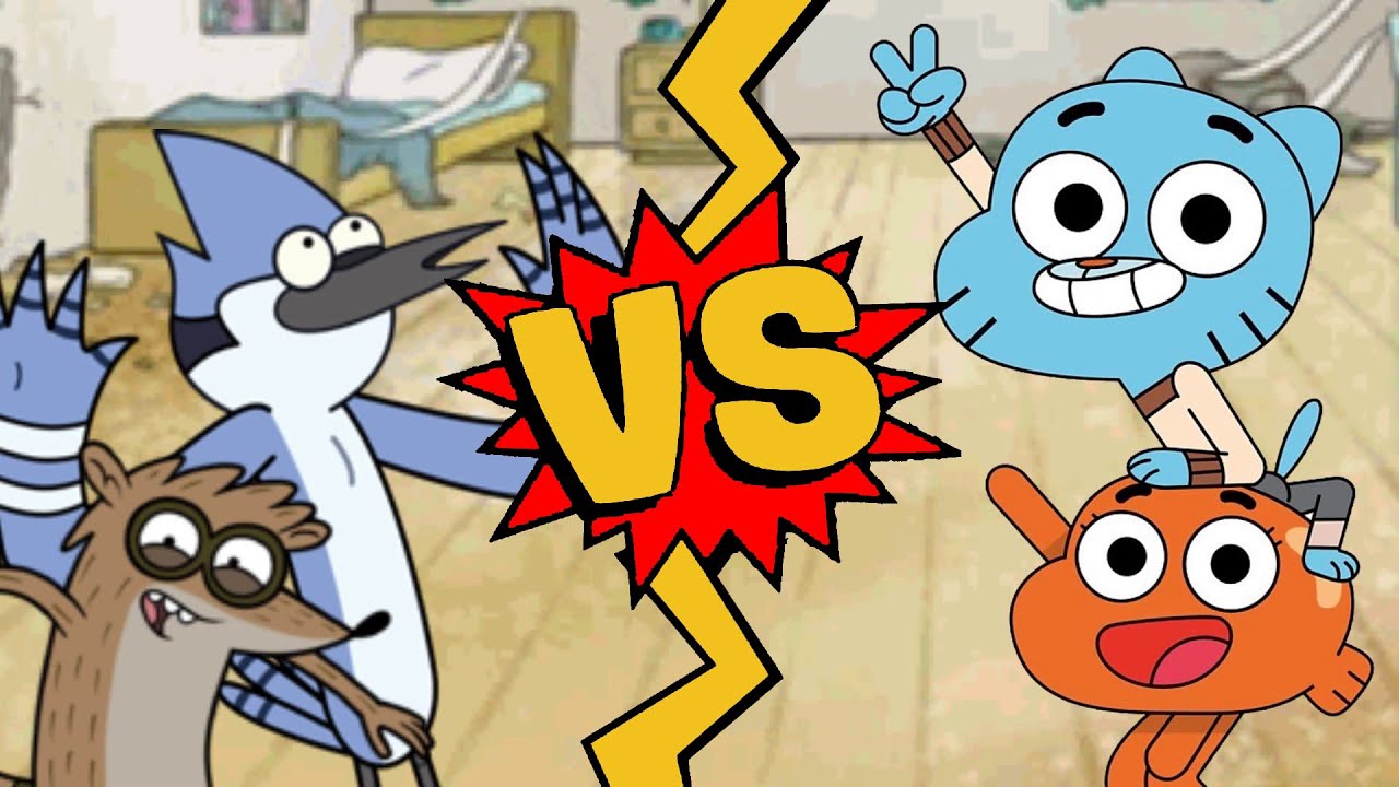 M.U.G.E.N. Battles | Mordecai/Rigby vs Gumball/Darwin | Regular Show vs ...