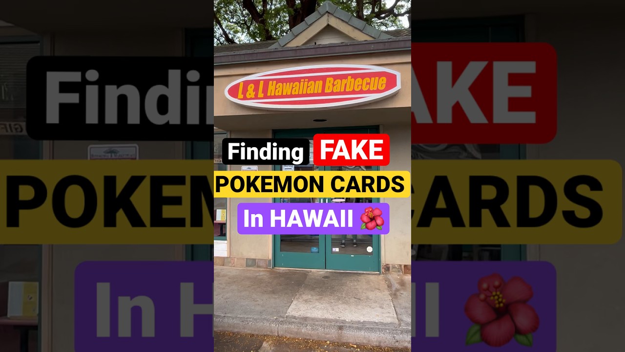 I Found FAKE Pokémon Cards in HAWAII On Vacation 🏝️#shorts #pokemon ...