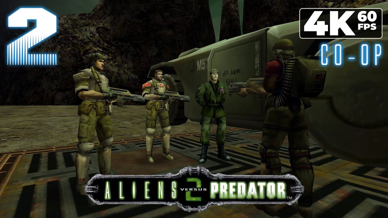 Aliens versus Predator 2 (PC) - 4K60 Walkthrough (Marine) Co-op Mission ...