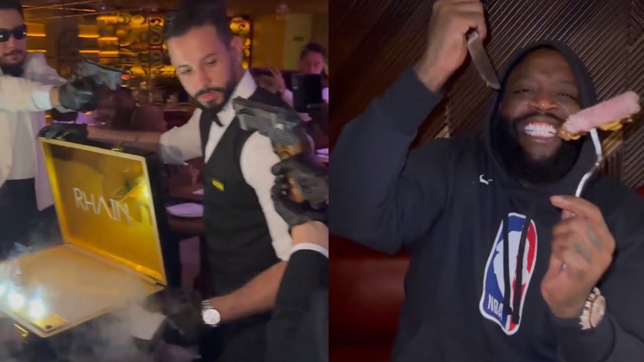 Rick Ross Buys Gold Steak In Dubai & The Presentation Was Something ...